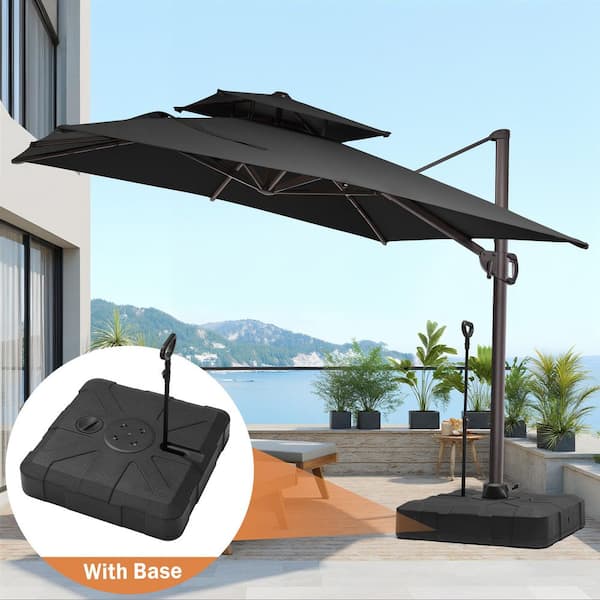 Reviews for Pellebant Double Top 11 ft.x 9 ft.Aluminum Outdoor 360 ...
