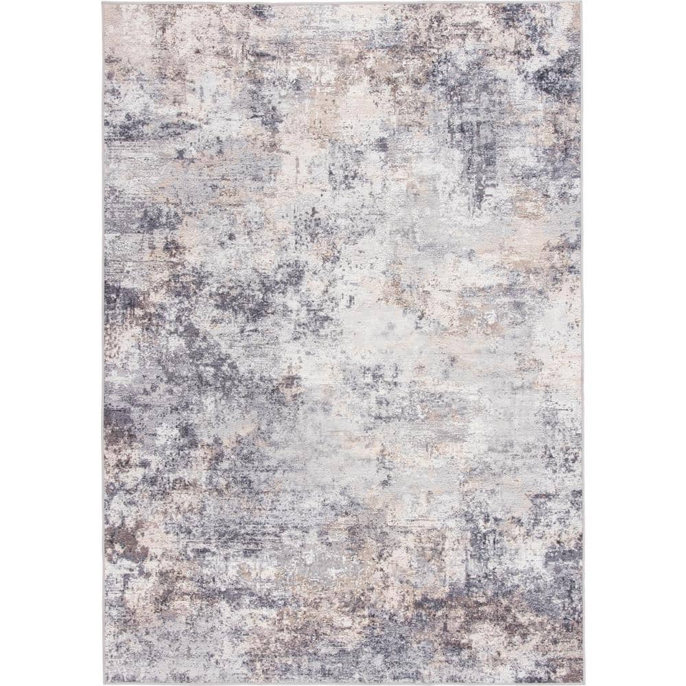 Abstract 5 ft. x 7 ft. Multi Machine Washable Area Rug RGC0006.51HD ...