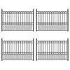 ALEKO 32 ft. x 5 ft. Paris Style Security Fence Panels Steel Fence Kit ...