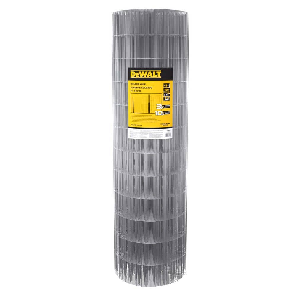 DEWALT 48 in. x 100 ft. 14 Gauge 2 in. x 4 in. Mesh Galvanized Steel ...