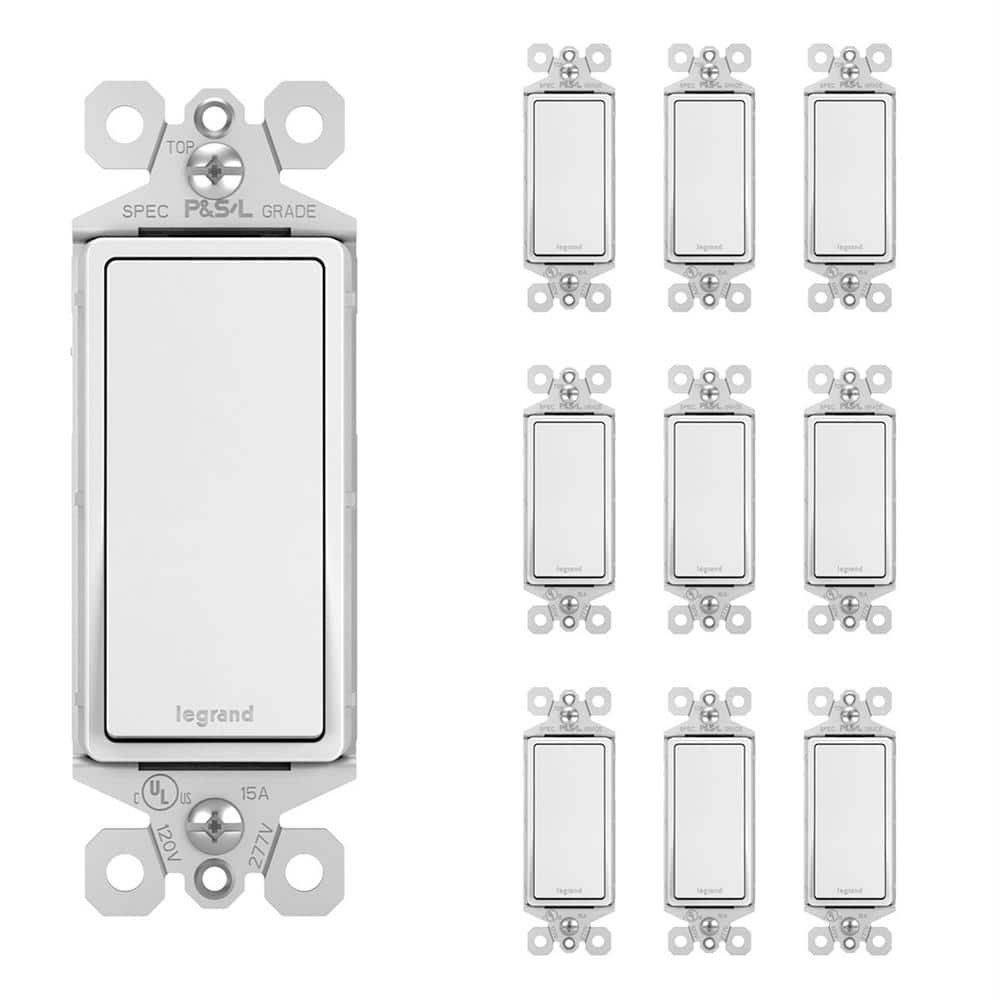 Legrand radiant 15 Amp 120-Volt Single-Pole Decorator/Rocker Light ...