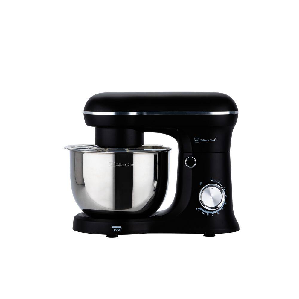 Retro 4.5 Liter 8 Speed Stand Mixer in Black ESTM020-BLACK - The Home Depot