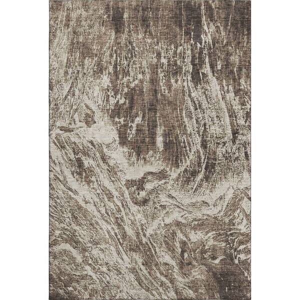 Addison Rugs Mayfield Premium Machine Washable Abstract AMF971 Brown 8 ...