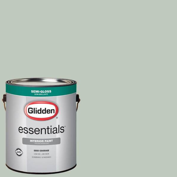 Glidden Essentials 1 gal. #HDGCN14 Distant Haze Green Semi-Gloss ...