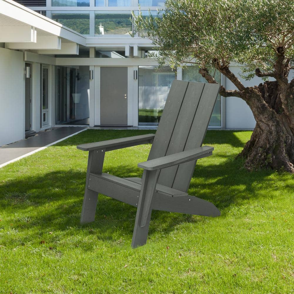 JOYESERY Patio Adirondack Chair Outdoor Plastic Single Chair for Deck ...