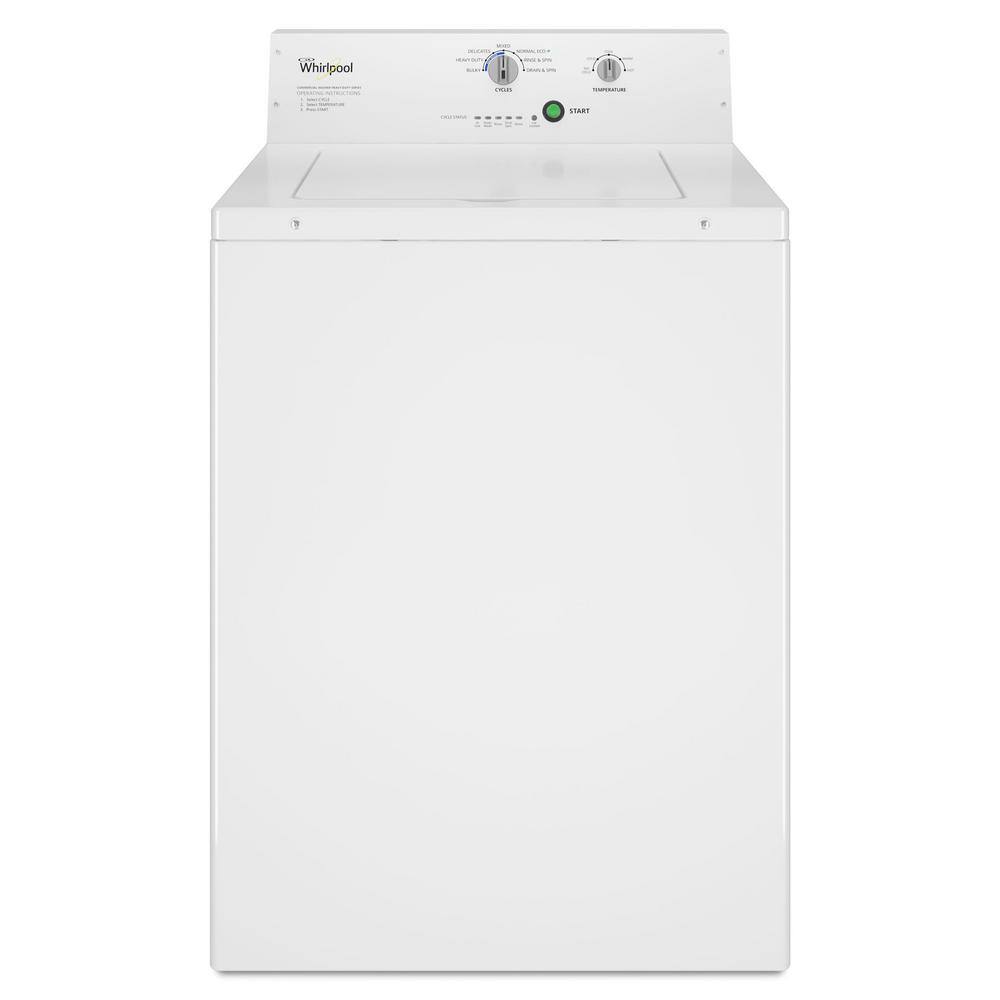 Whirlpool 3.3 cu. ft. White Commercial Top Load Washing Machine ...