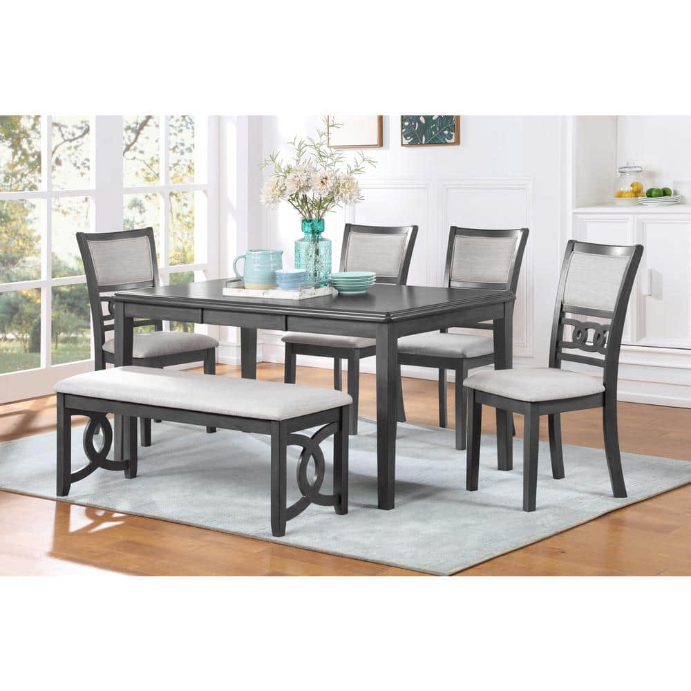 NEW CLASSIC HOME FURNISHINGS New Classic Furniture Gia 6-Piece Gray ...