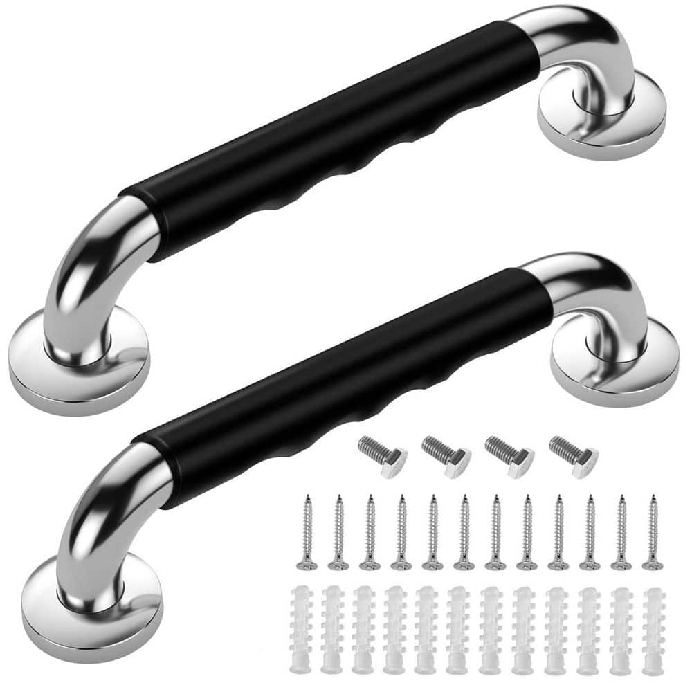 Numhew 2-Pack 18 in. Grab Bars, Anti Slip Handicap Grab Bars for Shower ...