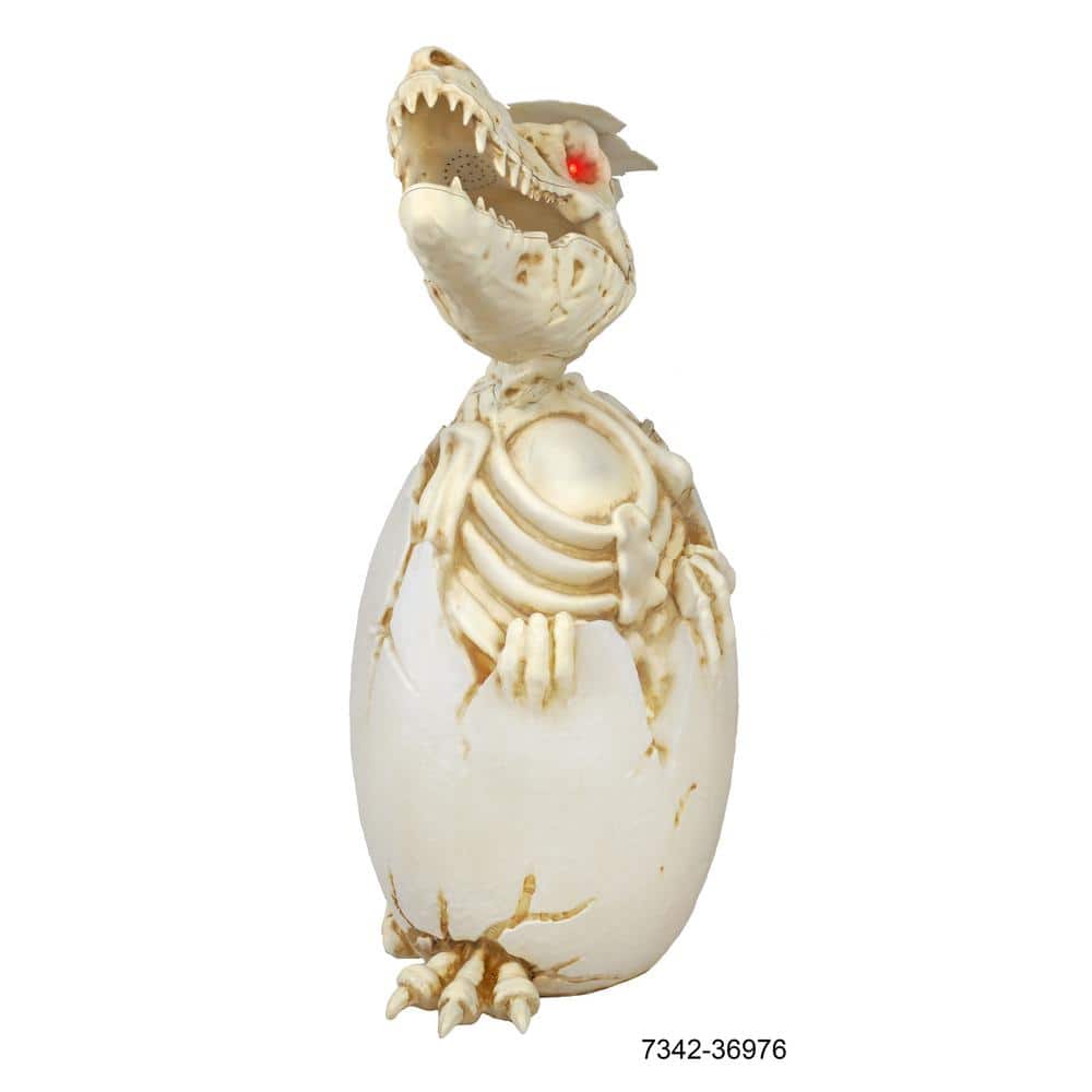 Home Accents Holiday 36 in. Animated Hatching T-Rex Egg with LED ...