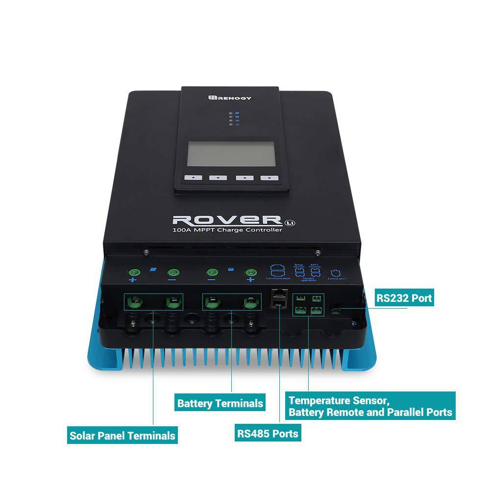 Buy Rover Li 48-Volt 100 Amp MPPT Solar Charge Controller Auto LED ...