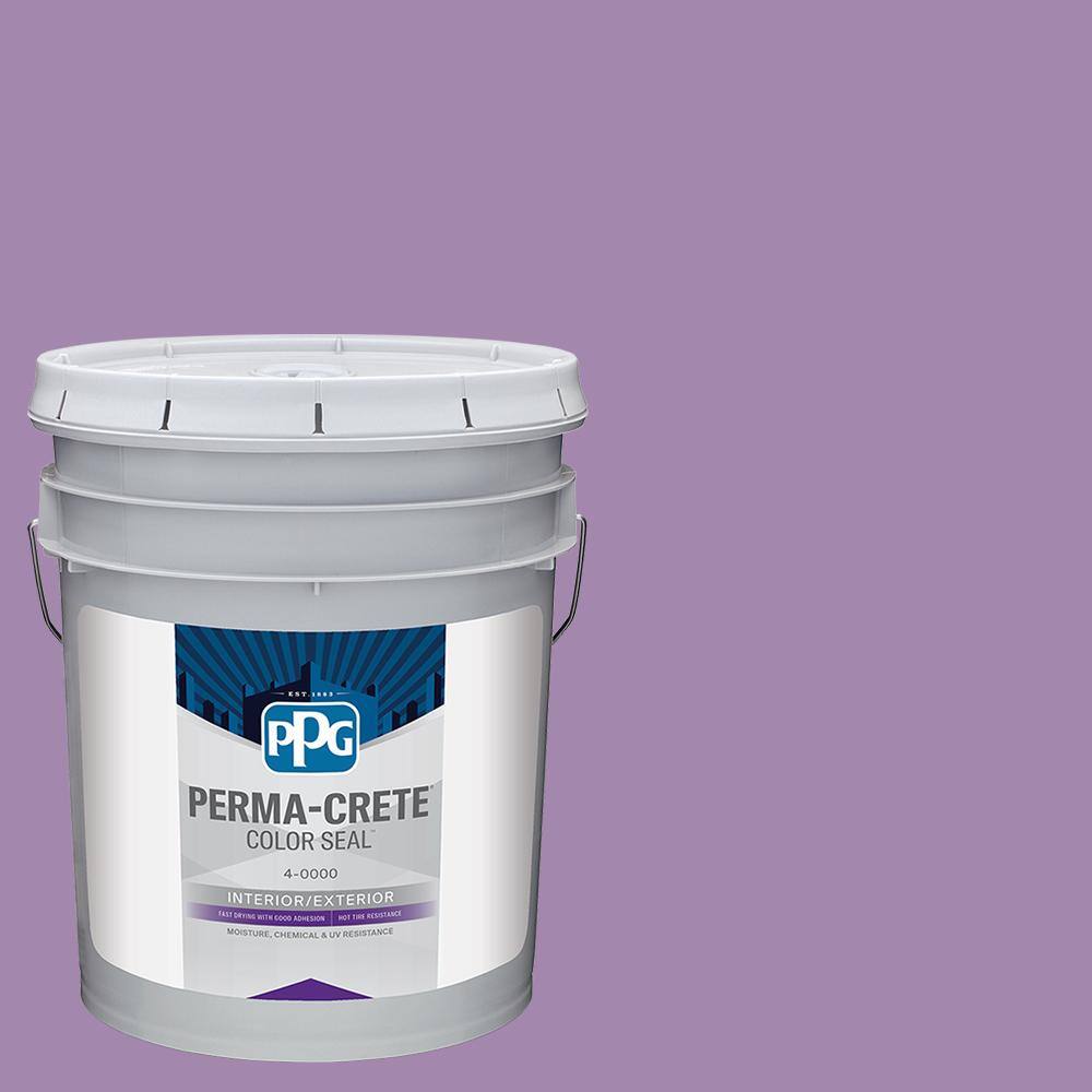 Perma-Crete Color Seal 5 gal. PPG1176-5 Violet Eclipse Satin Interior ...