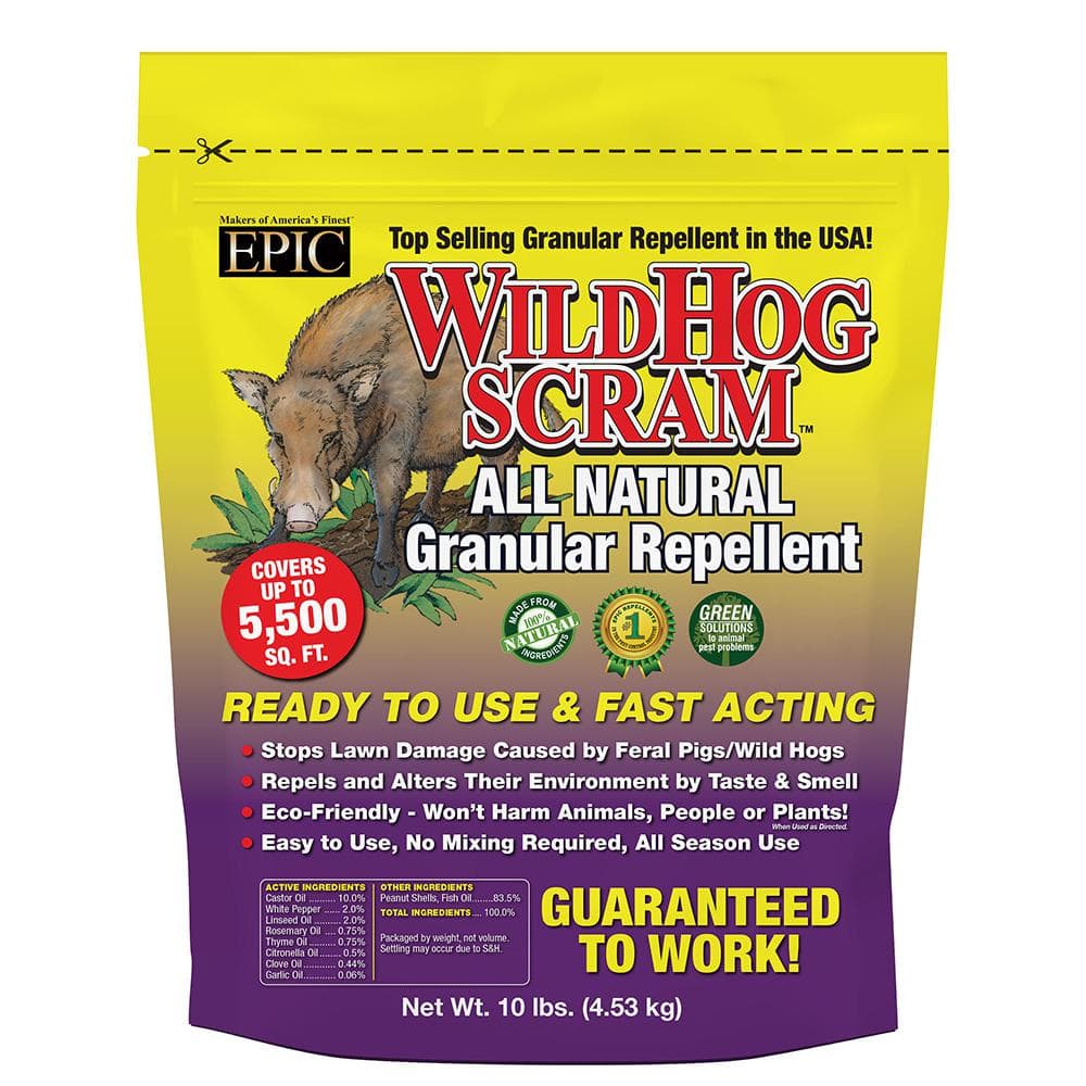 EPIC REPELLENTS 10 lbs. Wild Hog Repellent Granular Bag 200010 - The ...