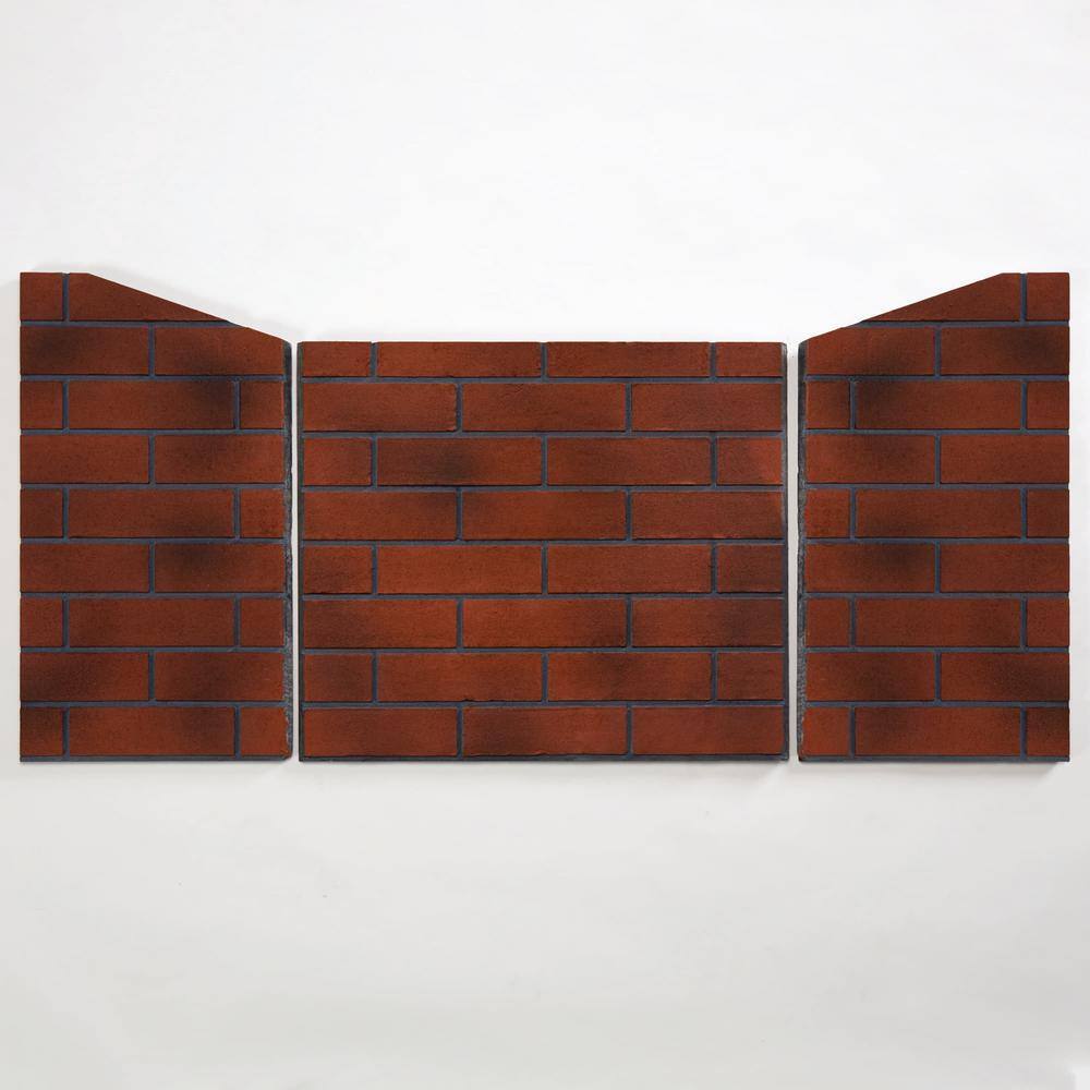 Reviews for BLUEGRASS LIVING Vintage Red Ceramic 3-Piece Fiber Brick ...