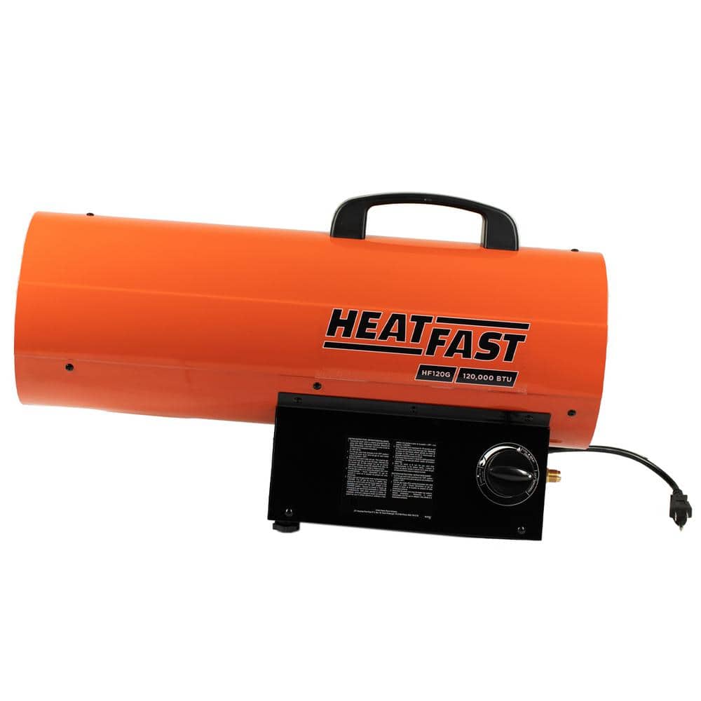 HeatFast Portable Construction LP Gas Forced Air 120K BTU Space Heater ...