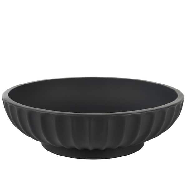 Modern Series Black Bowl Ceramic 10 in Centerpiece Bowl Single Unit ...