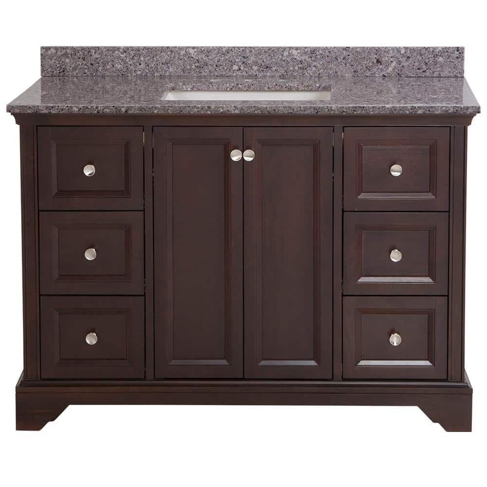 Home Decorators Collection Stratfield 49 in. W x 22 in. D Bath Vanity ...