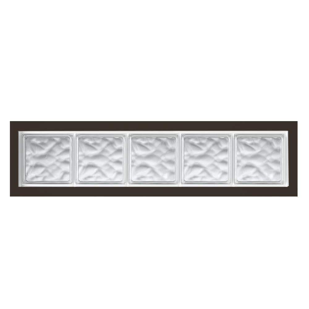 Hy-Lite 47 in. x 11 in. Acrylic Block Picture Vinyl Window Bronze Clear ...