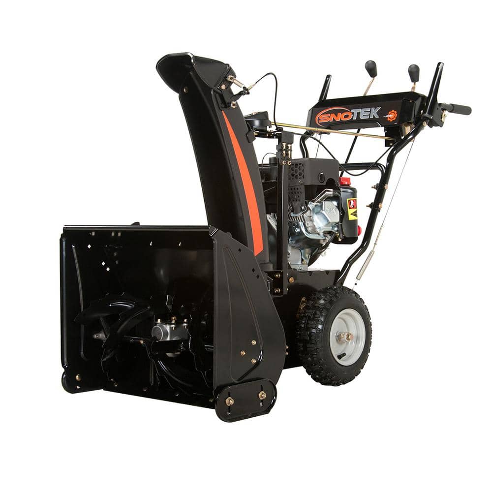 Sno-Tek 24 in. 2-Stage Electric Start Gas Snow Blower 920402 - The Home ...