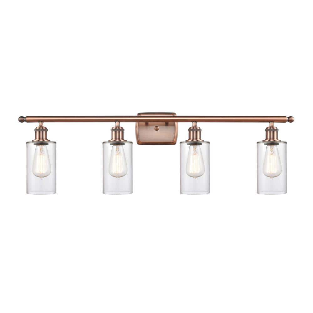Innovations Clymer 36 in. 4-Light Antique Copper Vanity Light with ...