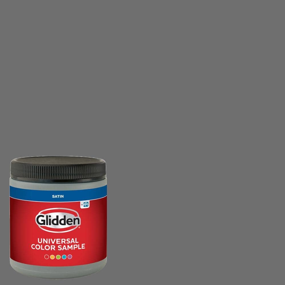 Glidden Premium 8 oz. PPG0996-6 Slate Mine Satin Interior Paint Sample ...