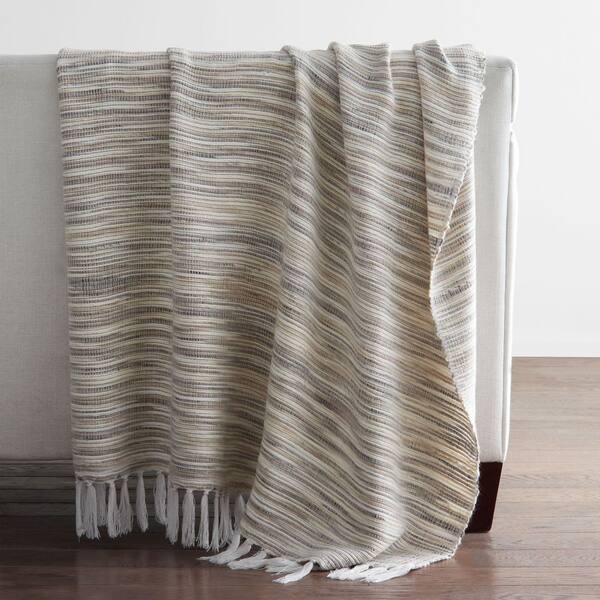 The Company Store Company Cotton Shrida Natural Throw Blanket 51819X-OS ...