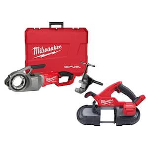 Milwaukee M18 Fuel One-Key Cordless Brushless Pipe Threader Kit with (2 ...