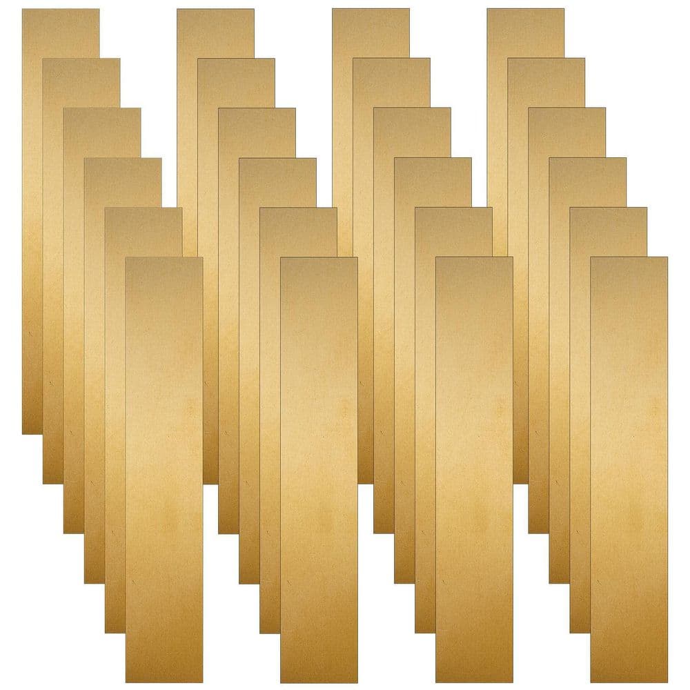 Afoxsos 6 in. Brass Shim Stock Assortment 24-Pack 6 in. Length 0.002 in ...