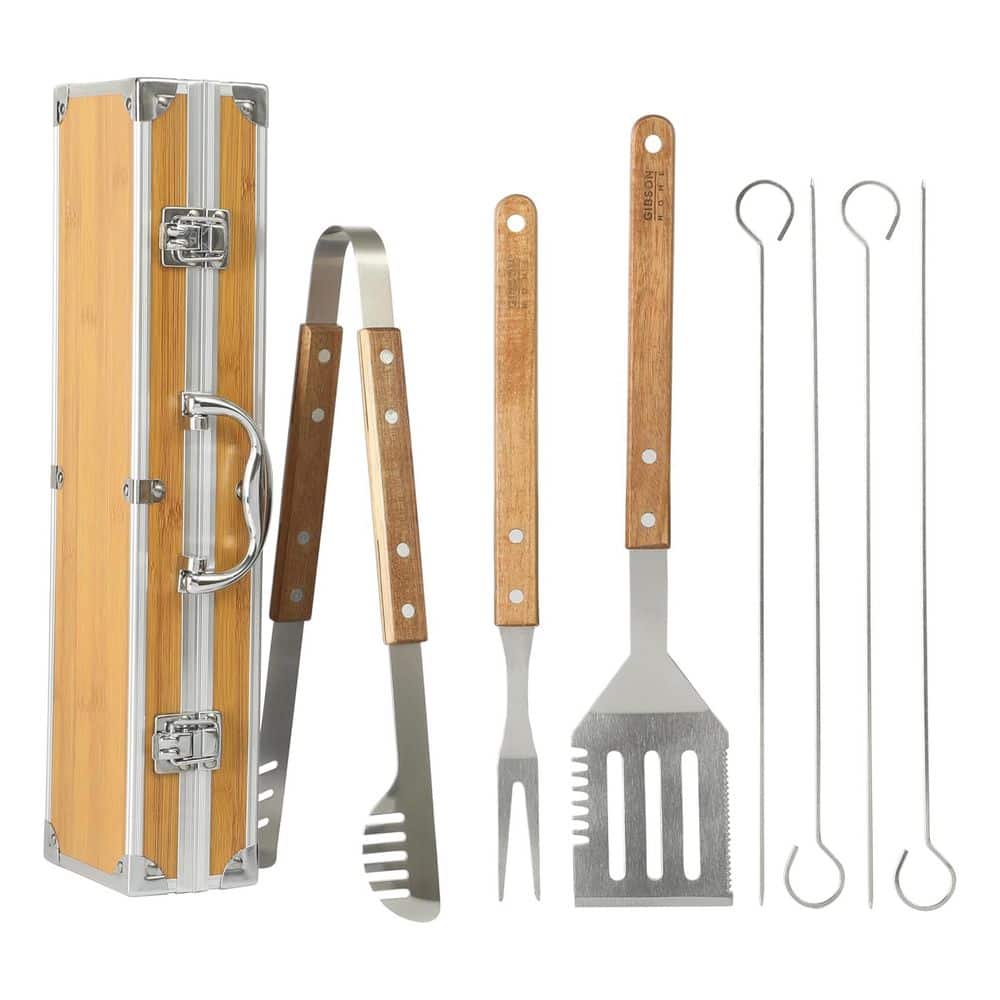 Gibson Home Barbecue Pro 8 Piece Stainless Steel Barbecue Tool Set with ...