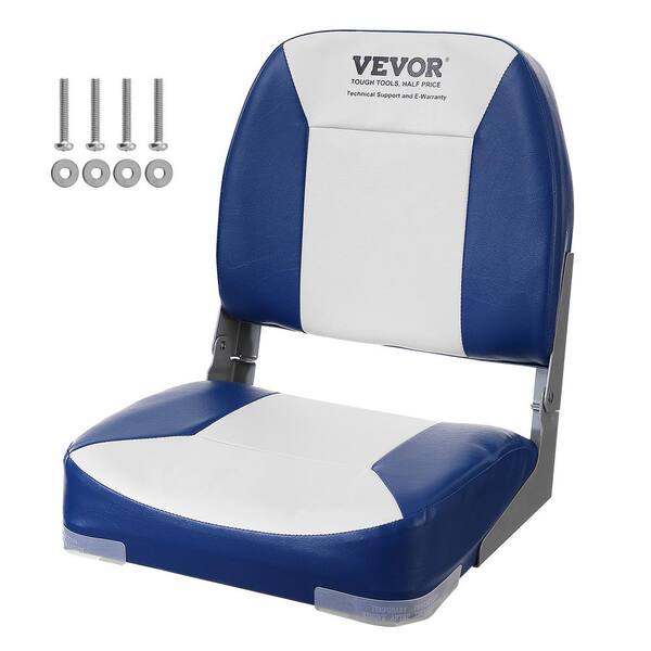 VEVOR Boat Seat 18.9 in. Low Back Boat Seat Folding Boat Chair with ...