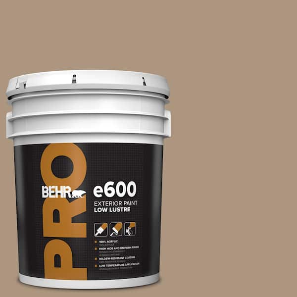 BEHR PRO 5 gal. #HDC-SP14-5 Mocha Tan Low Luster Exterior Paint PR62305 ...