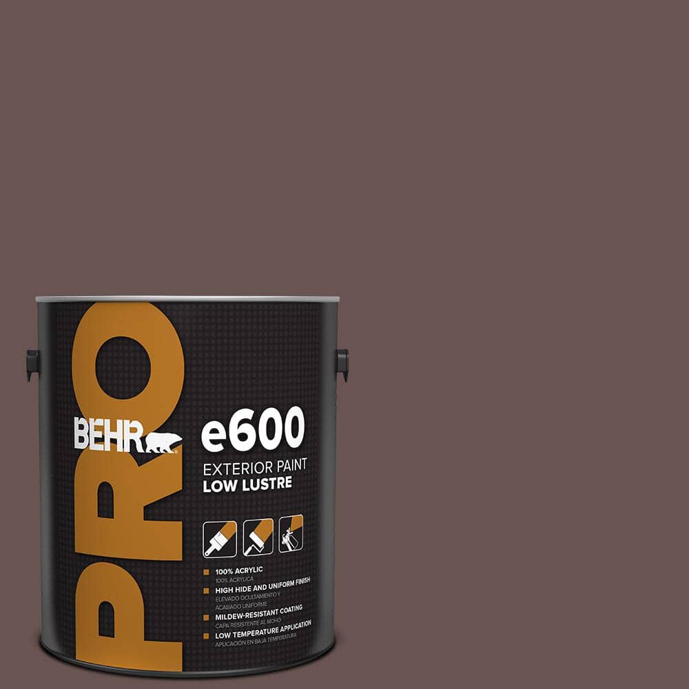 BEHR PRO 1 gal. #MQ1-42 Briar Wood Low Luster Exterior Paint PR62301 ...