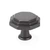 TOPEX Italian Designs Collection 1 in. Dark Bronze Octagon Cabinet Knob ...