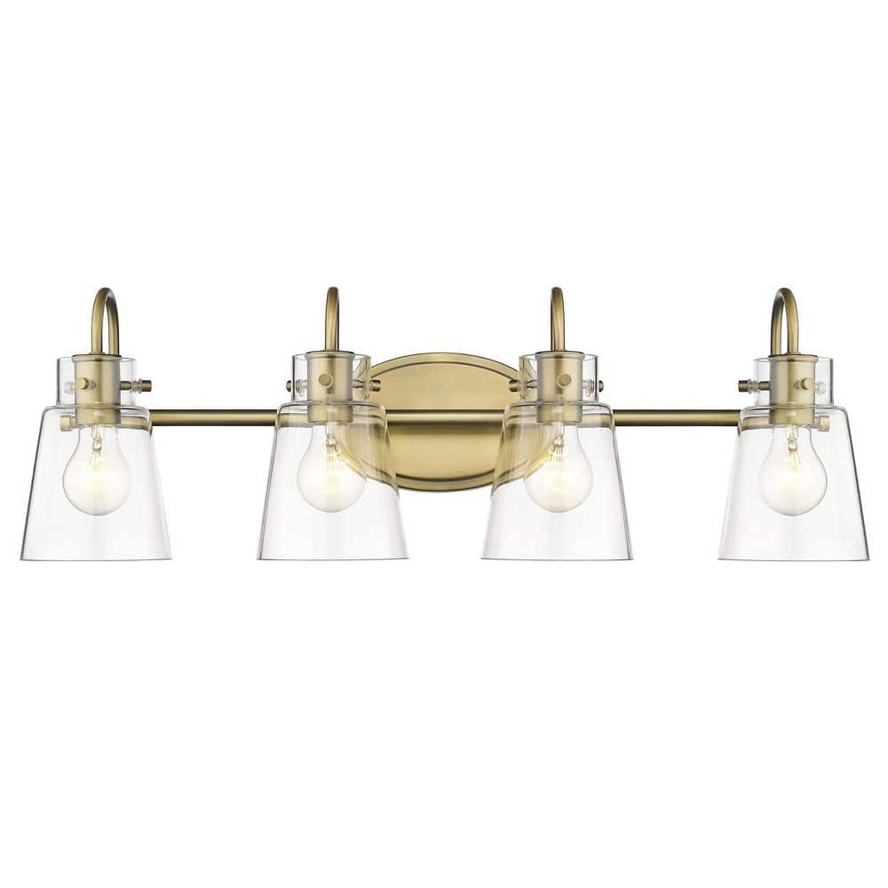 Acclaim Lighting Bristow 28.5 in. 4-Light Antique Brass Vanity Light ...