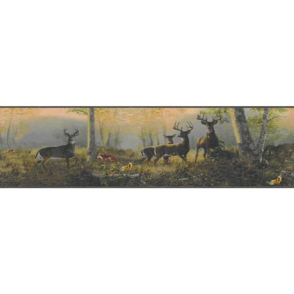 Whitetail Deer Wallpaper Border