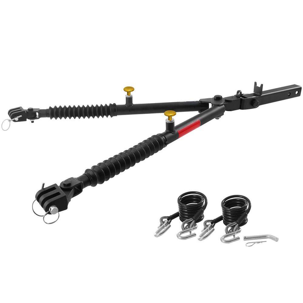 SKYSHALO Tow Bar, Powder-Coating Alloy Steel Bumper-Mounted Universal ...