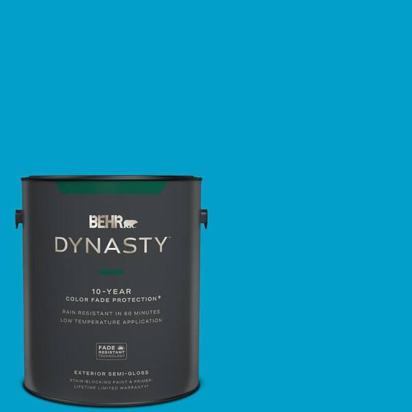 BEHR DYNASTY 1 gal. #P490-5 Yucatan Semi-Gloss Enamel Exterior Stain ...