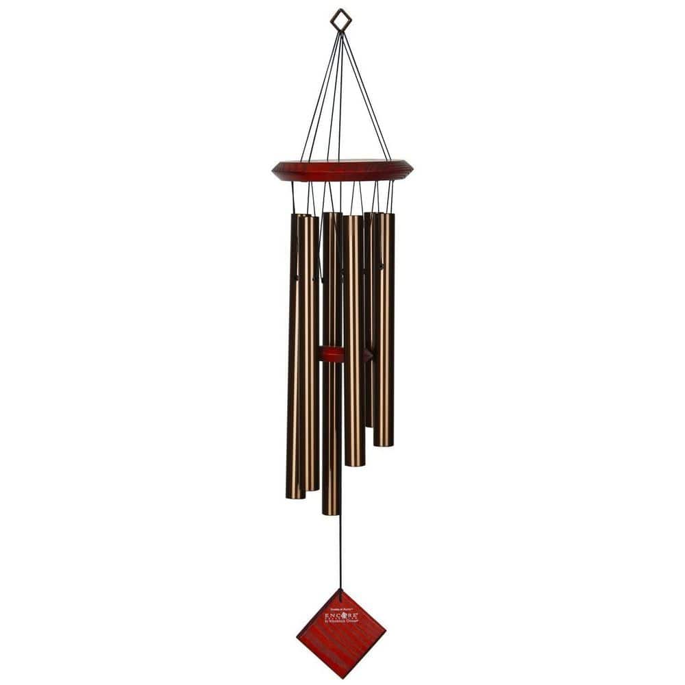 27 in. Aluminum Wind Chime for Outside Bronze Small HP0012NUMW - The ...