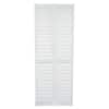 Home Fashion Technologies 30 in. x 80 in. 3 in. Louver/Louver White PVC ...