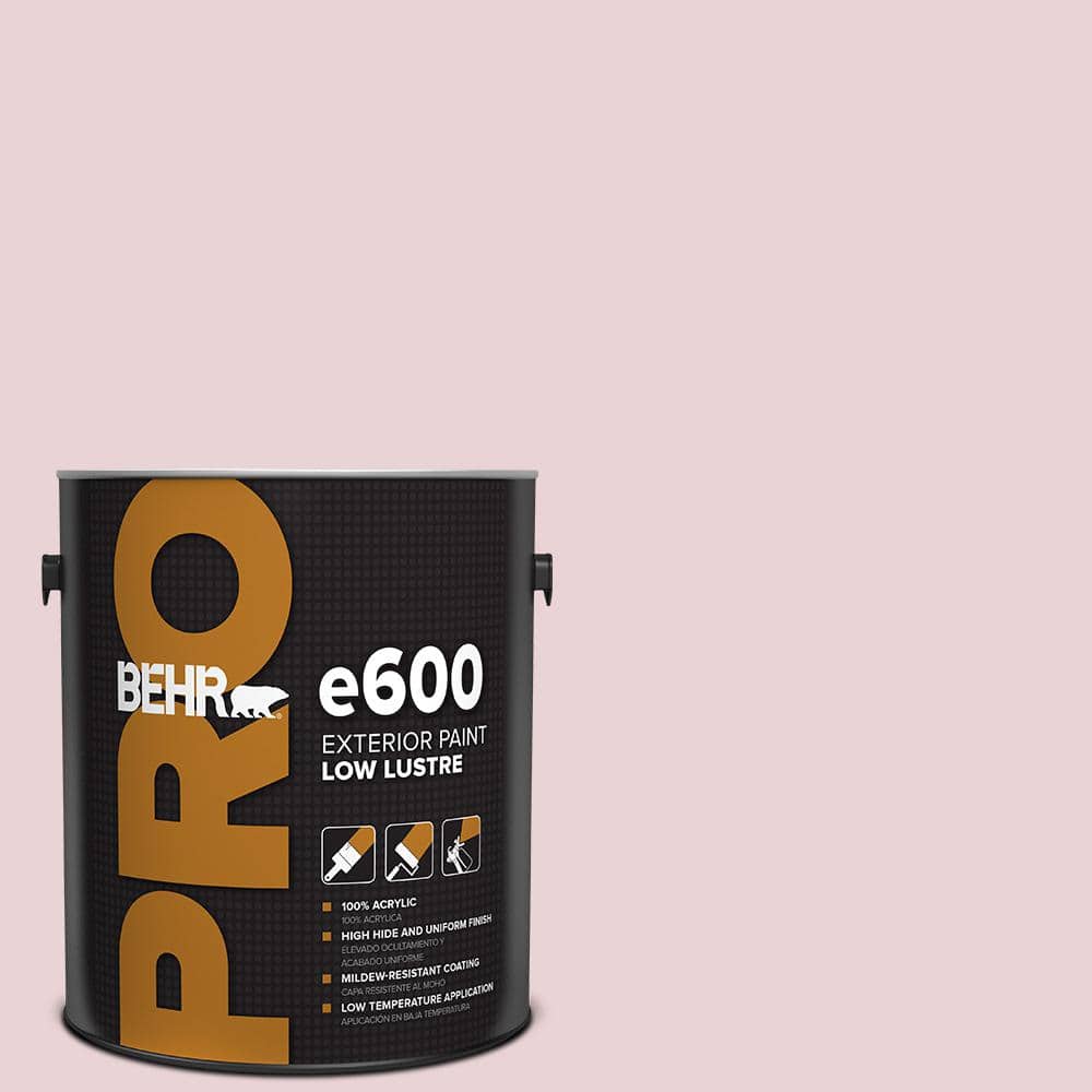 BEHR PRO 1 gal. #S130-1 Beloved Pink Low Luster Exterior Paint PR62001 ...