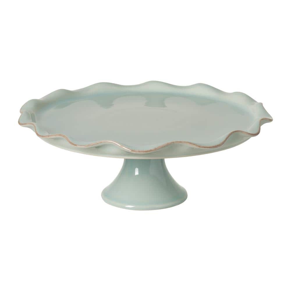 CASAFINA Cook and Host Ruffled 1-Tier Blue Cake Plate RFF332-RBL - The ...