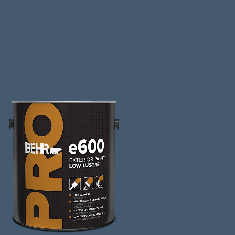 BEHR PRO 1 gal. #S500-7 Infinite Deep Sea Low Luster Exterior Paint ...