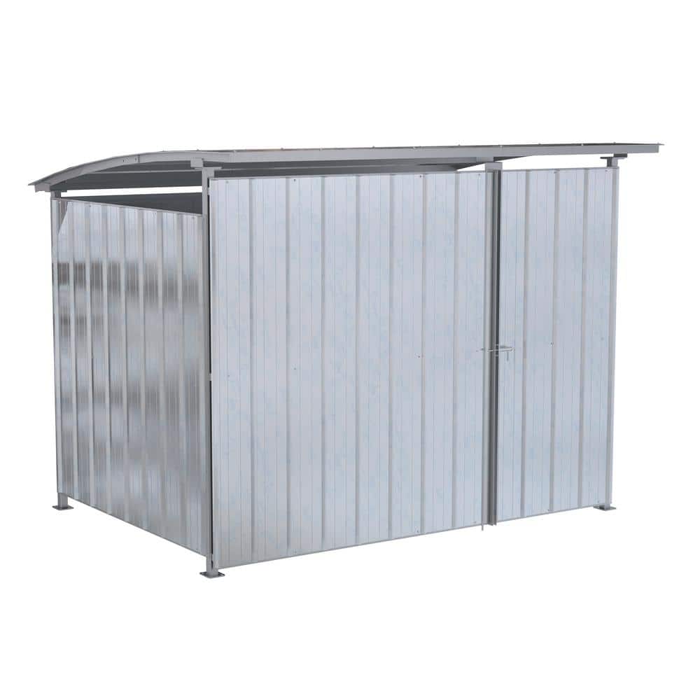 Vestil 95-1/2 in. x 120 in. x 90-1/16 in. Galvanized Multi-Duty Shed ...