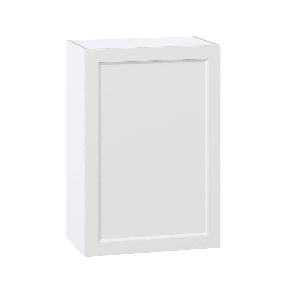 J COLLECTION Alton Painted White Recessed Assembled Wall Kitchen Cabinet with Full Height Door ...