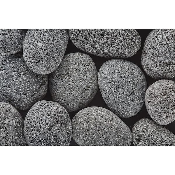 EXOTIC Fire Glass Black Lava Pebbles 3/4 in. to 1-1/2 in. Landscape ...