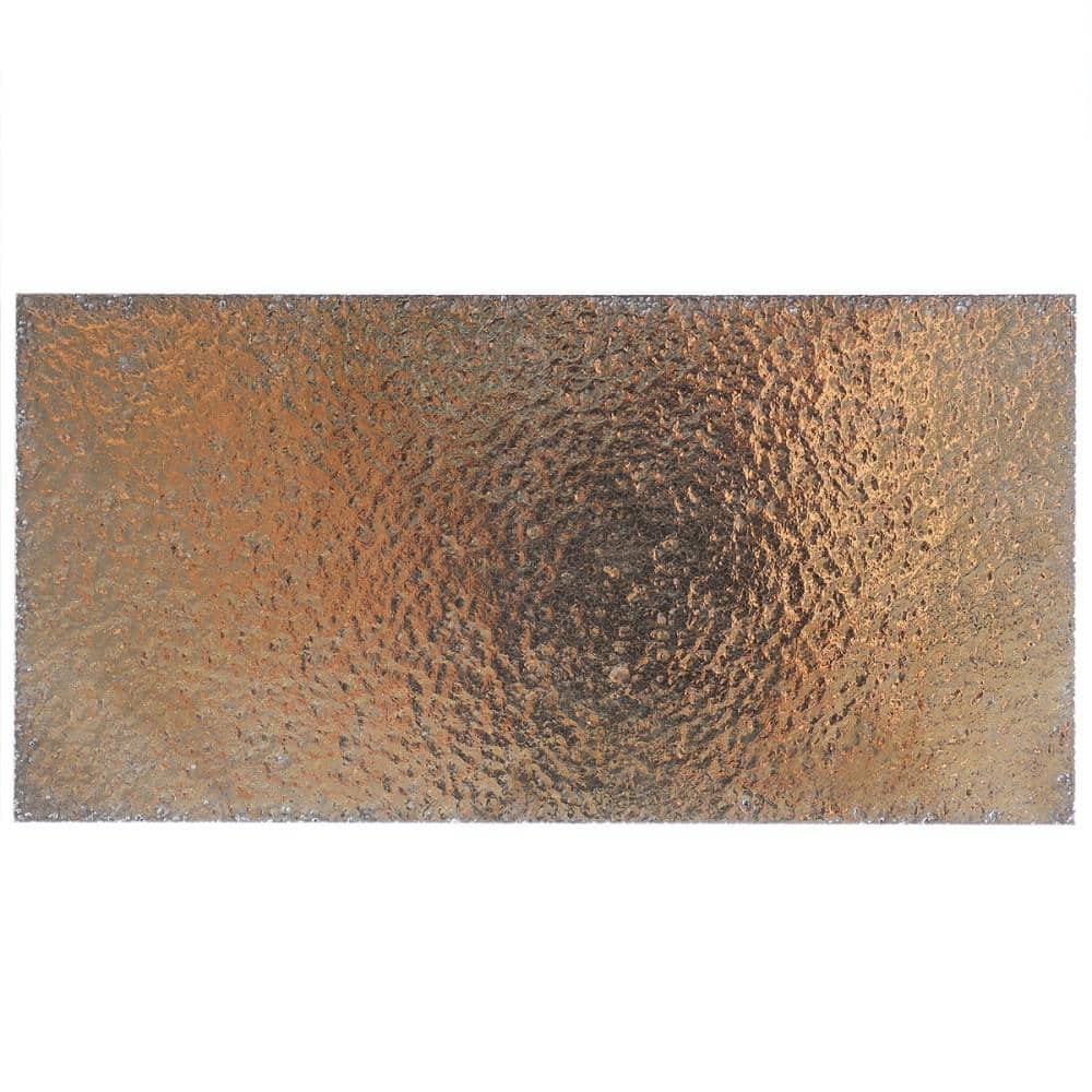 Ivy Hill Tile Deco Lava Bronze 2.99 in. x 0.39 in. Metallic Lava Stone ...