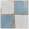 Merola Tile Artisan Damero Azul 13 in. x 13 in. Ceramic Floor and Wall ...