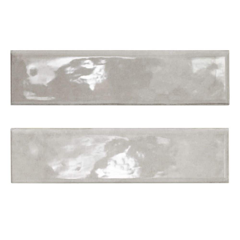 MSI Lakeview Renzo Sterling Bullnose 3 in. x 12 in. Glossy Ceramic Wall ...
