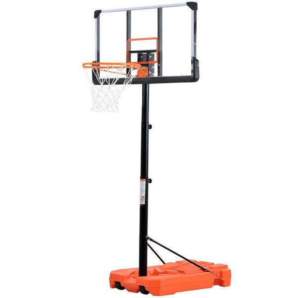 myhomore 10 ft. Portable Basketball Hoop Goal with Vertical Jump ...