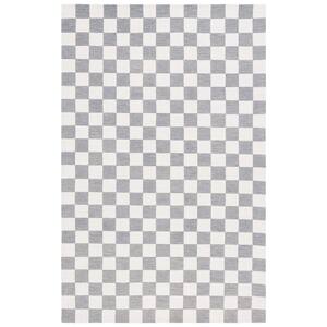 SAFAVIEH Martha Stewart Blue/Ivory 8 ft. x 10 ft. Checkered Area Rug ...