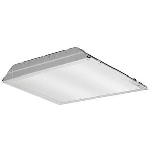 Metalux 2 ft. x 2 ft. White Integrated LED Drop Ceiling Troffer Light ...